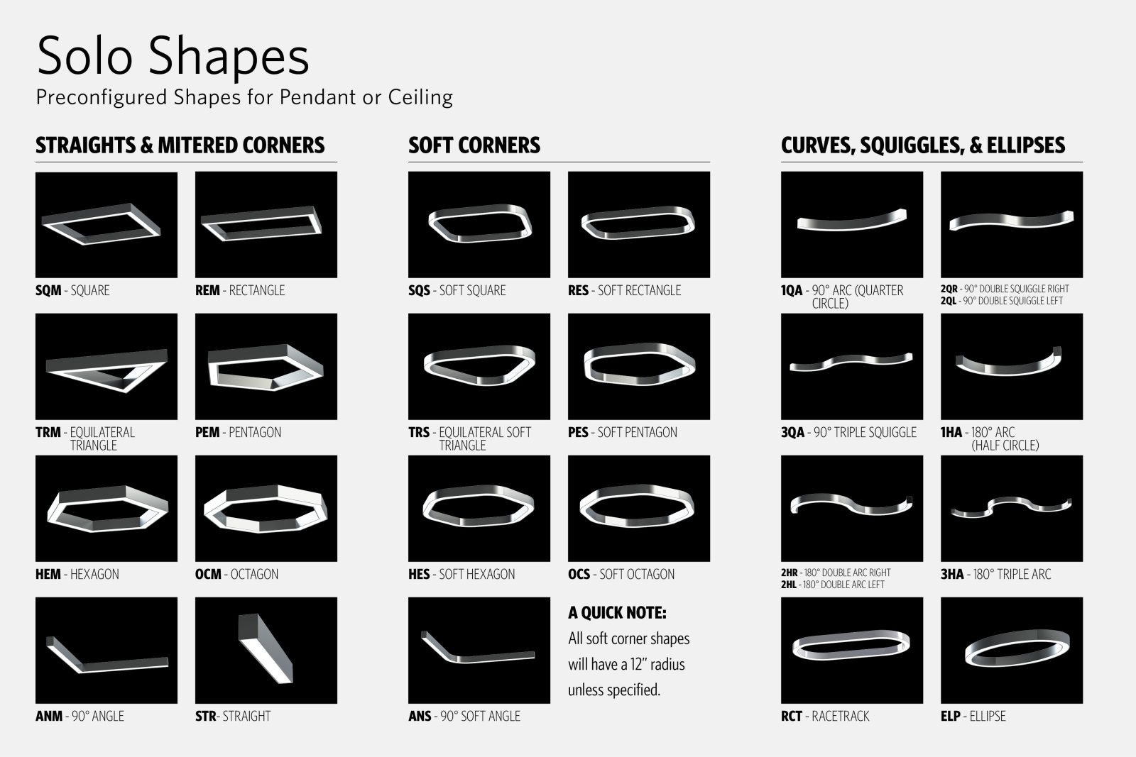 SOLO SHAPES: THE SECRET MENU REVEALED! - OCL Architectural Lighting